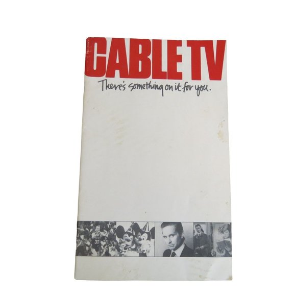 Cable TV | Wall Decor | Vintage 98s Cable Tv How It Works Advertising ...